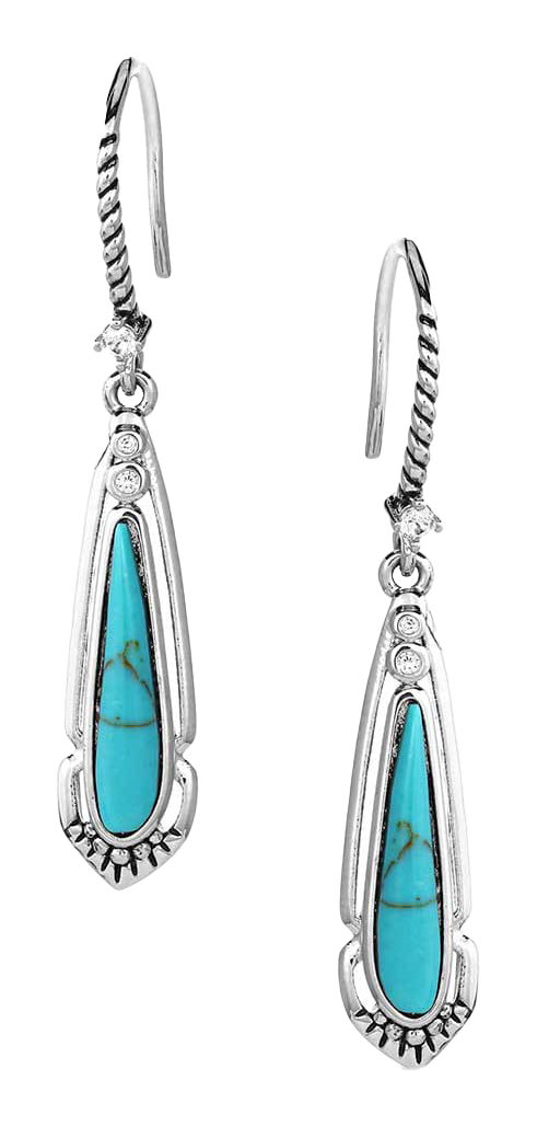 Montana Silversmiths Radiant Stream Turquoise Earrings | Bass Pro Shops